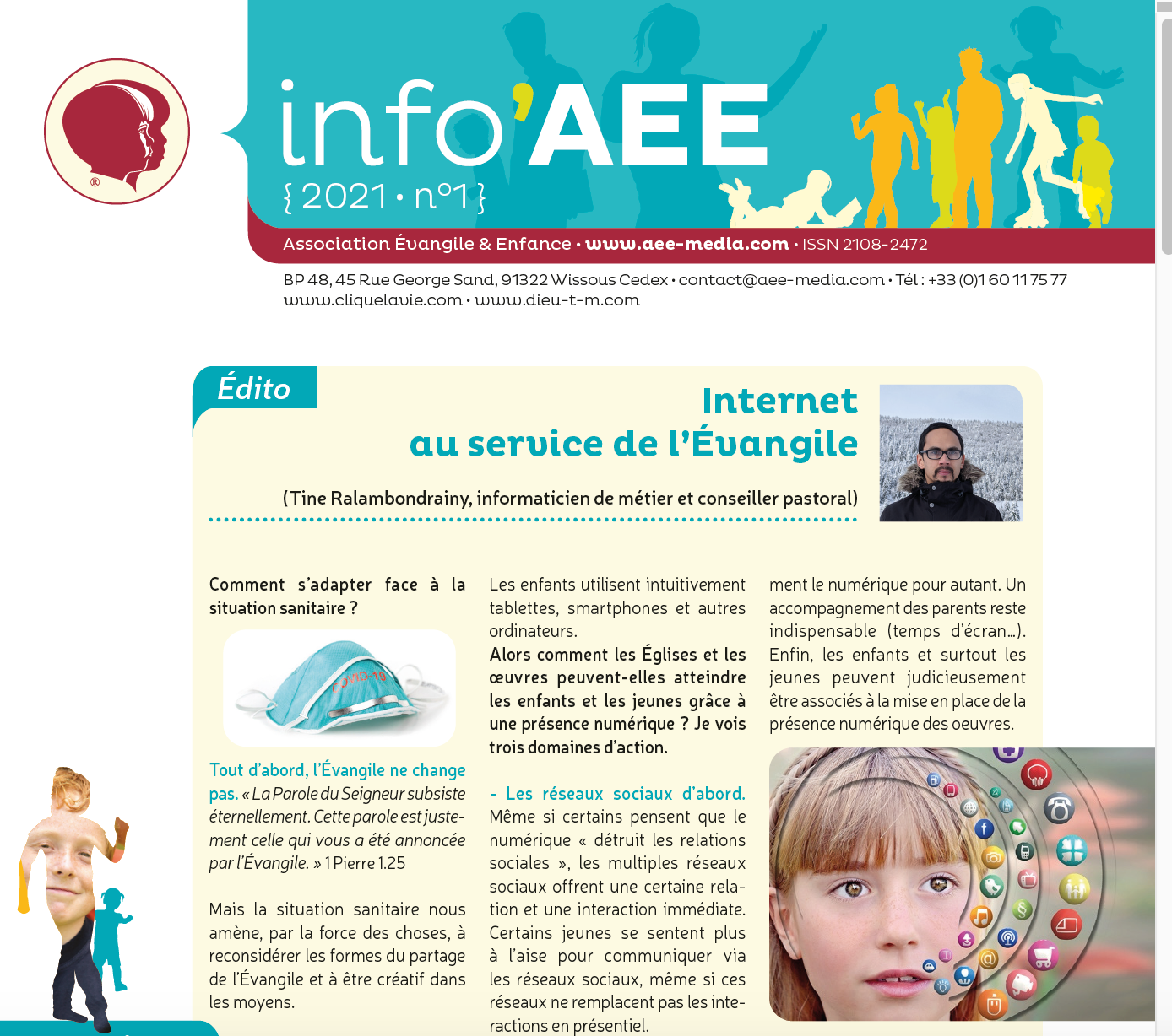 Info AEE 2021 n°1 | AEE - Association Evangile & Enfance